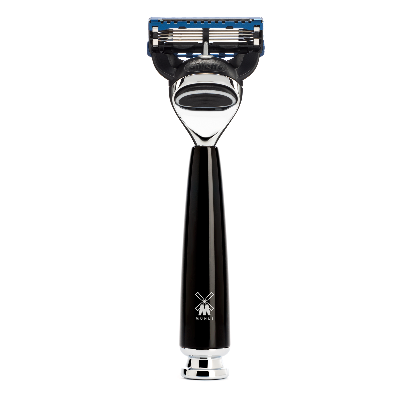 Muhle R 226 F RYTMO Fusion Razor | Polished Black Resin